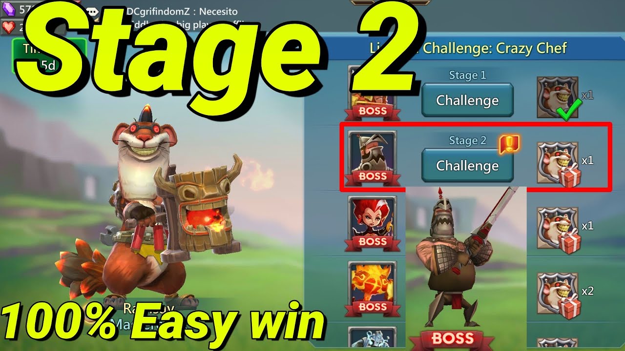 Lords mobile limited challenge crazy chef stage 2 | Lords mobile ...