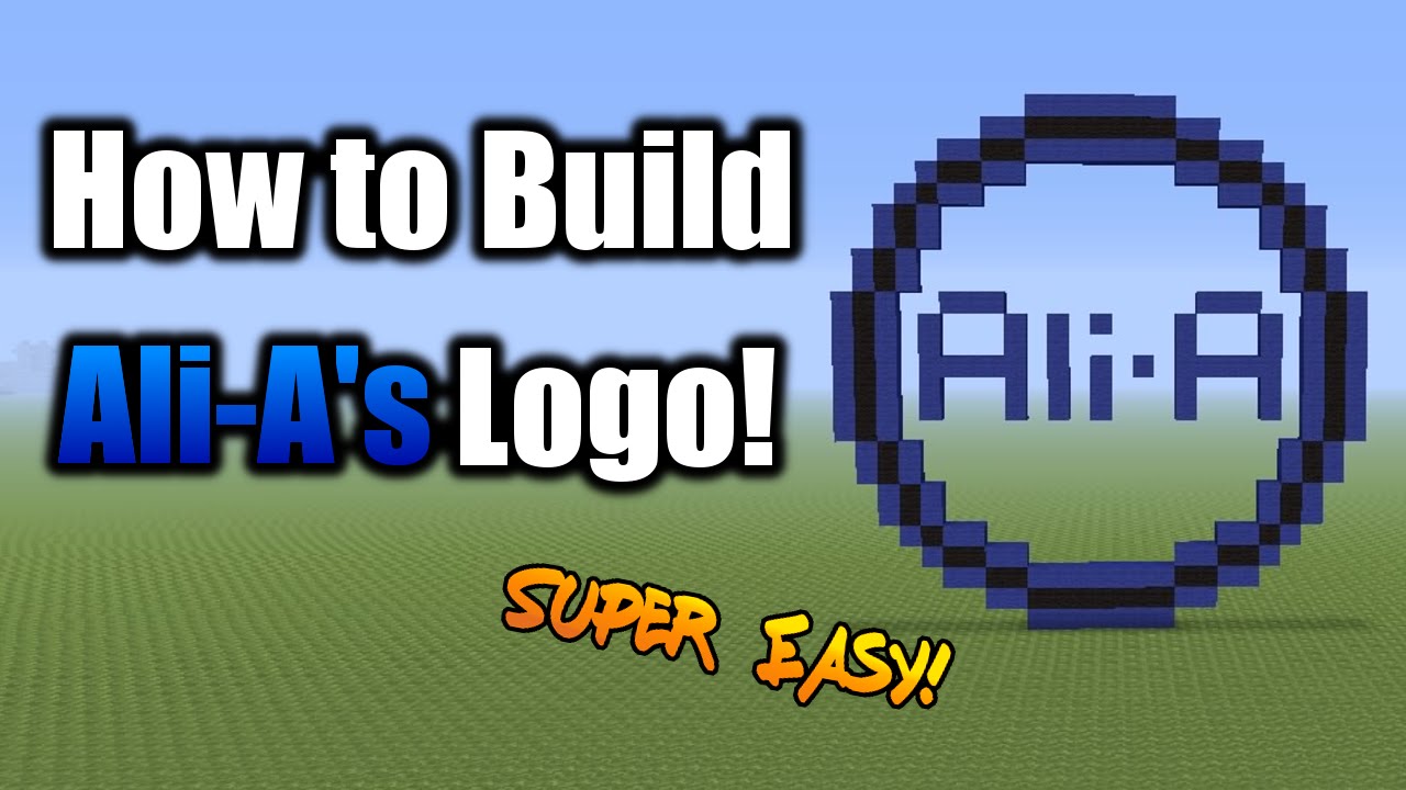 Minecraft: How to build Ali-A's Logo! - YouTube