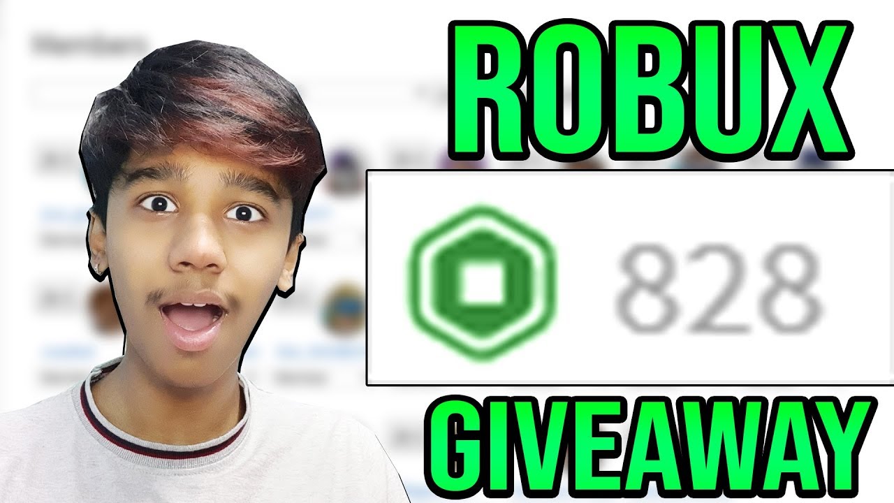 823 ROBUX GIVEAWAY!! - YouTube