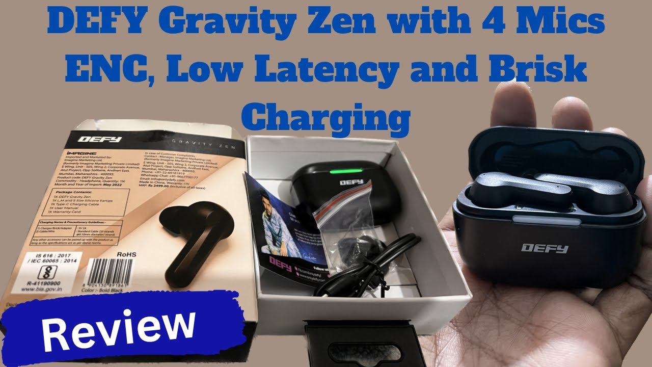 DEFY Gravity Z with 4 Mics ENC Earbuds ||Bluetooth Earbuds Just Rs.999 ...