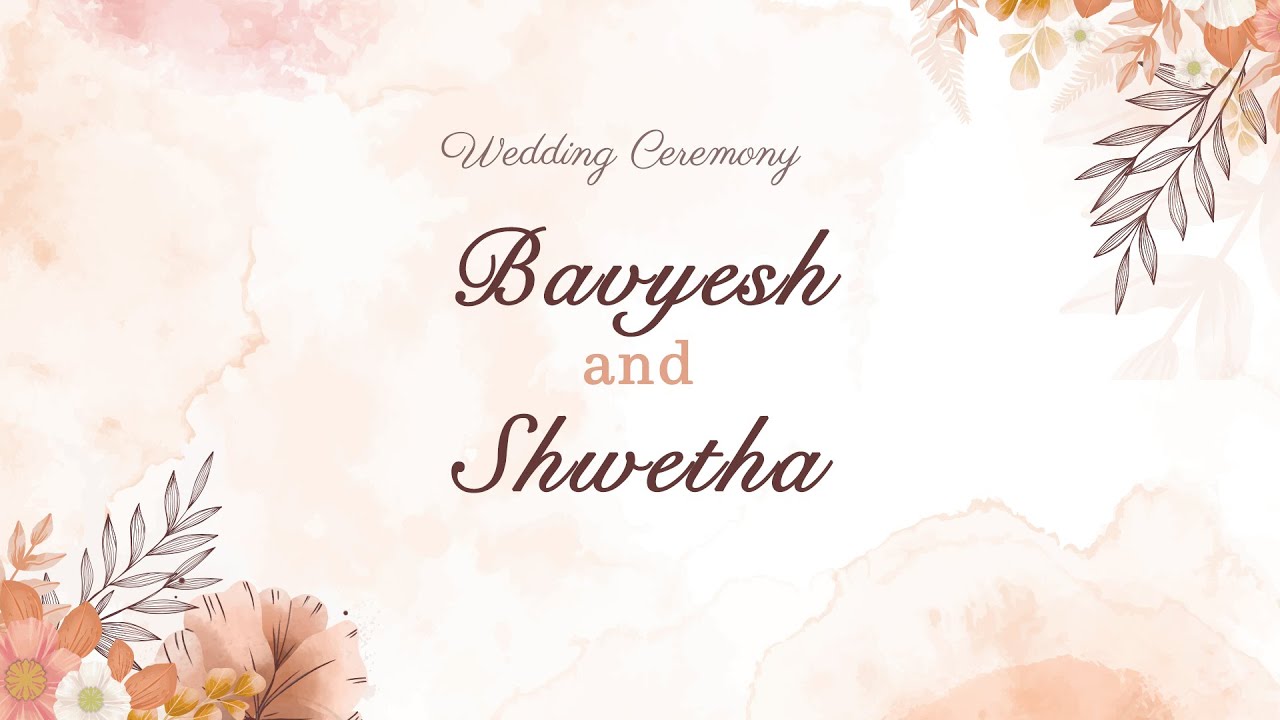 Bavyesh & Shwetha | Reception | 22nd Aug 2024 - YouTube