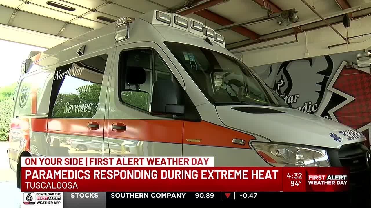 Tuscaloosa paramedics responding during extreme heat - YouTube