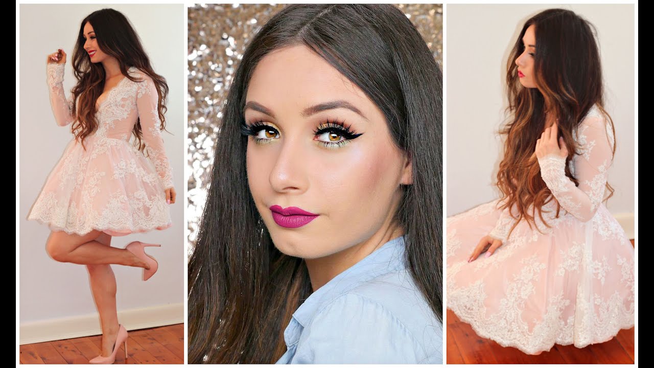 Get Ready With Me | DATE NIGHT ♥ Formal/Prom Look - FALL LOOK - YouTube