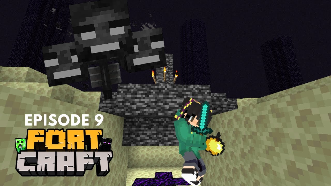 FortCraft Ep 9: I FOUGHT THE WITHER! - YouTube