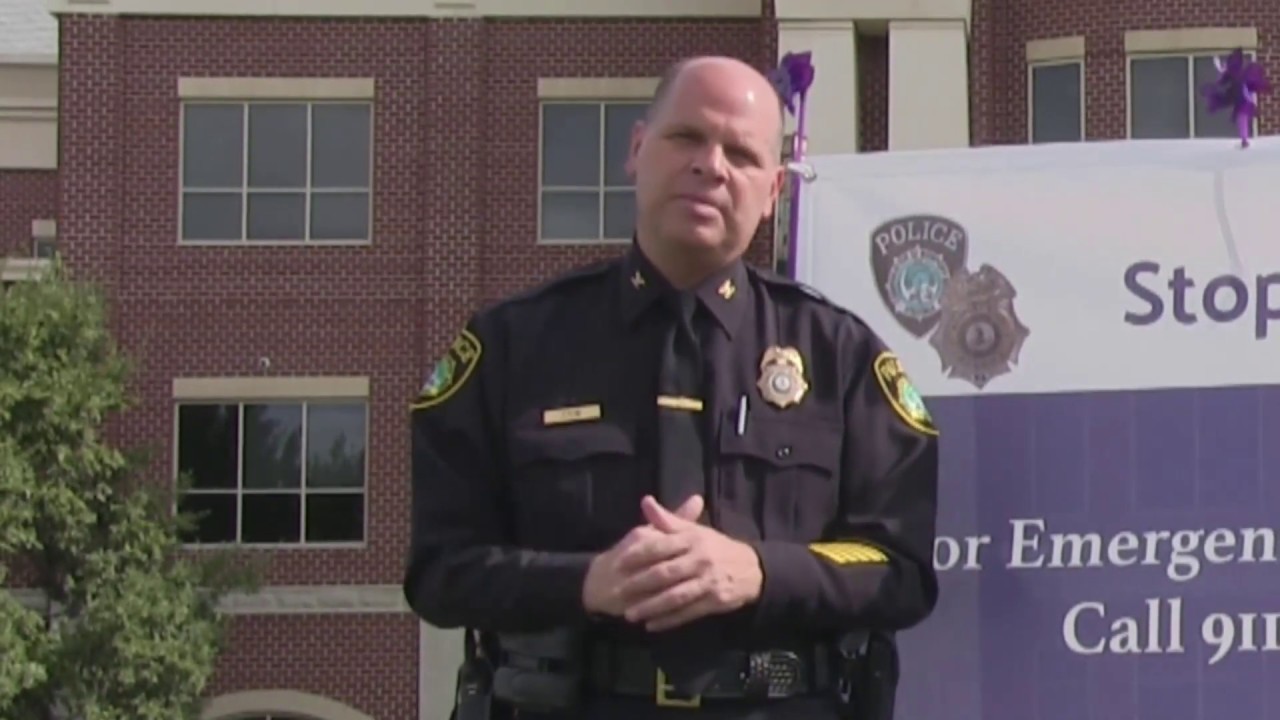 Chief Drew on Domestic Violence Awareness Month - YouTube