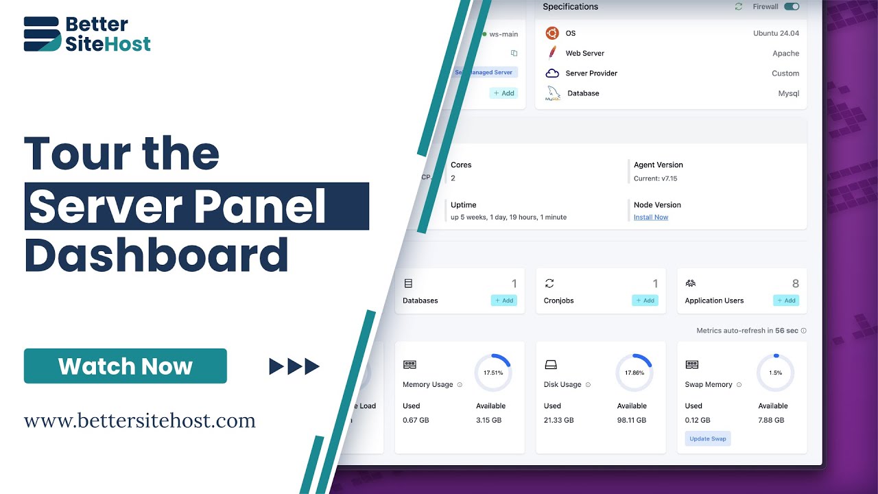 Better Site Host Server Panel Tour: Features, Tips, and Essential ...