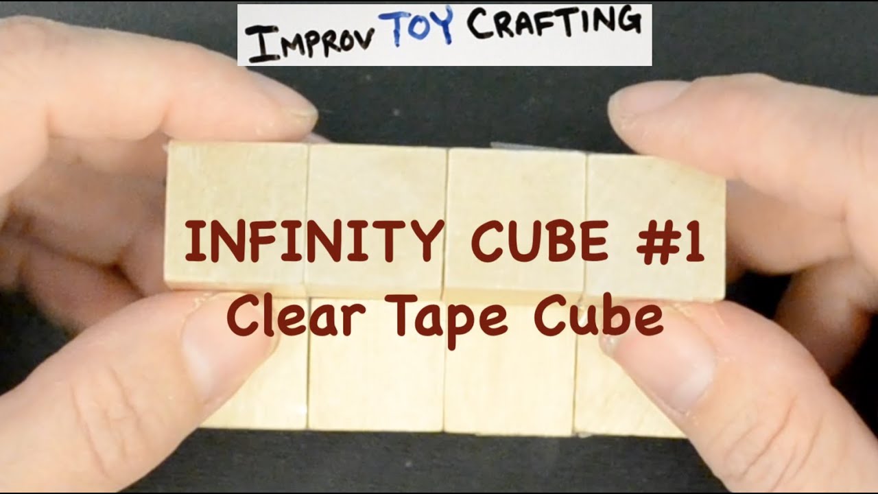 Infinity Cube #1: clear tape folding cube - YouTube
