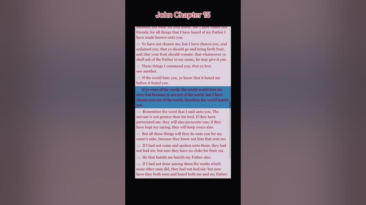 John Chapter 15 - YouTube
