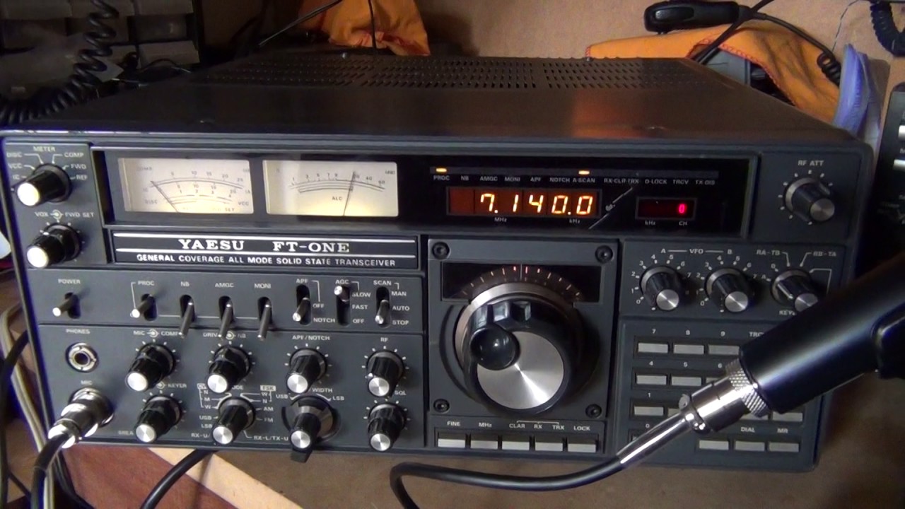 YAESU FT-ONE / QSO PY2CWW - PY2TDI / 7.140 kHz LSB - YouTube