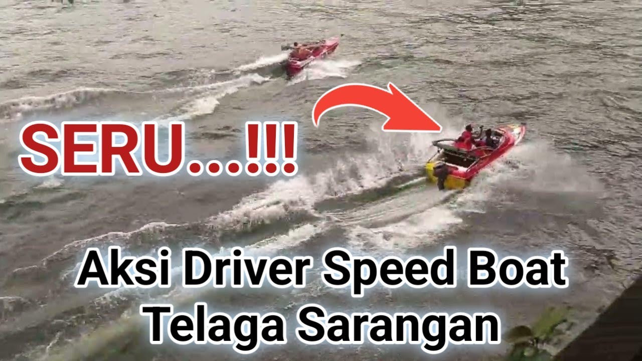 SERU...!!! Aksi Driver Speed Boat Telaga Sarangan - YouTube