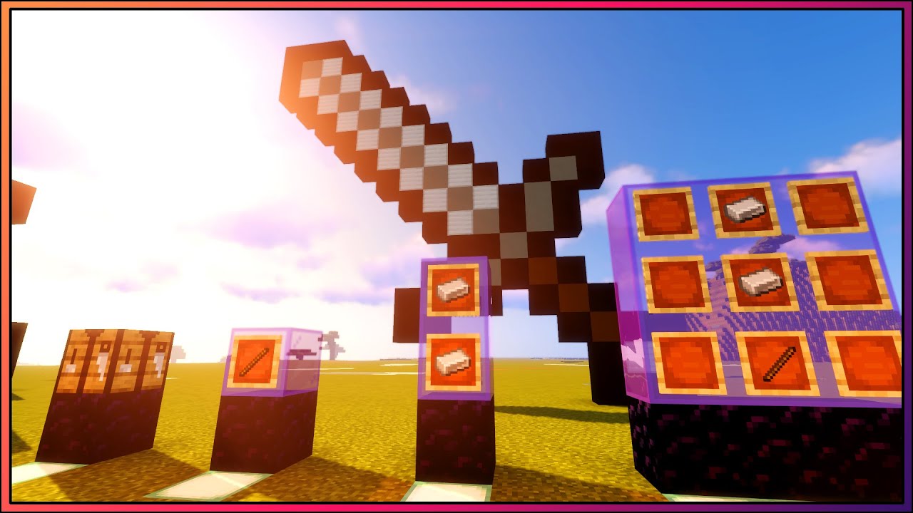 How To Craft an IRON SWORD in 2020 *UPDATED* Minecraft Survival Guide ...