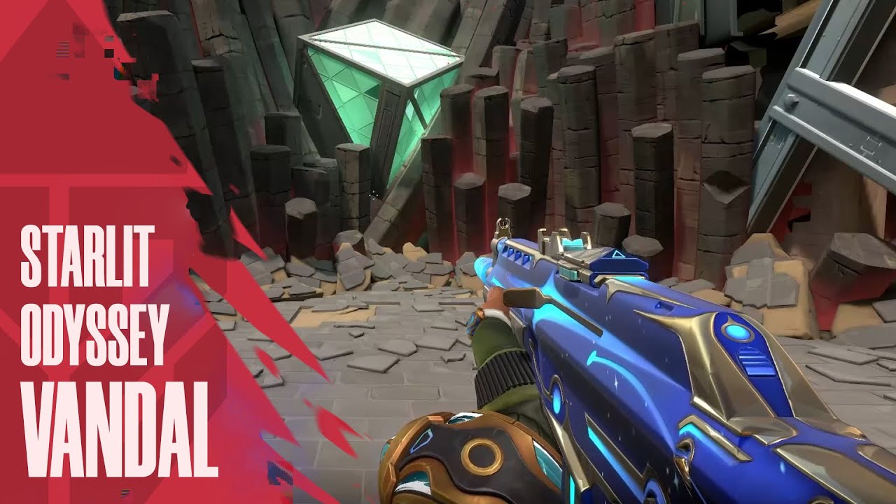 Starlit Odyssey Vandal Skin Gameplay - Valorant Battle Pass Skins - YouTube