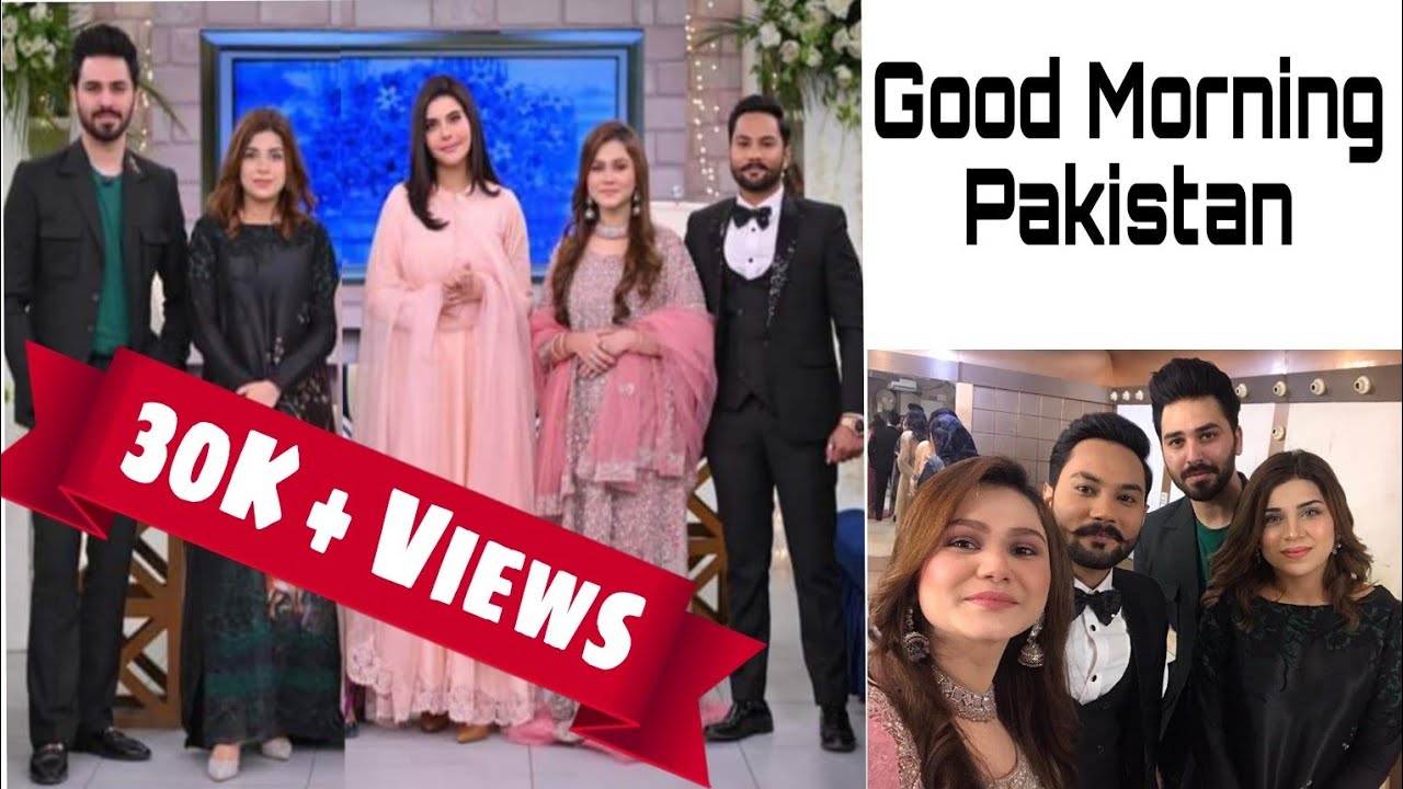 Good morning pakistan ️ | Behind The Scene | With Nida yasir Mj Ahsan ...