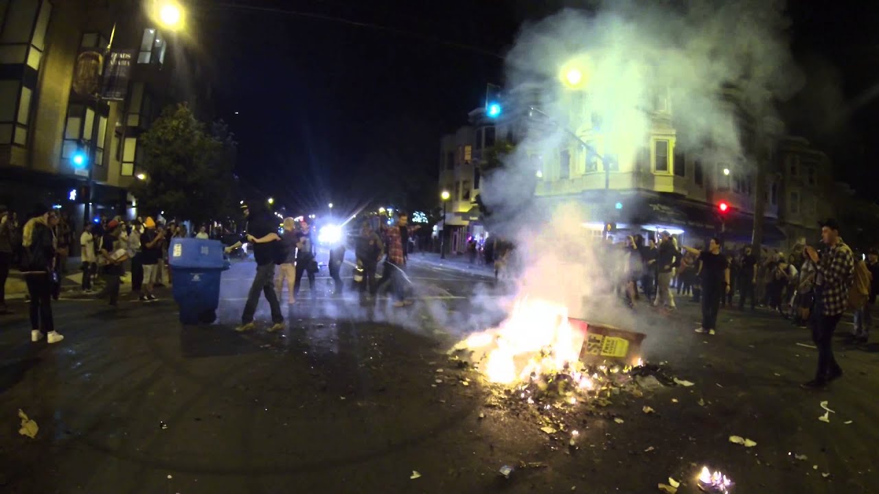 San Francisco Giants World Series 2014 mission riots - YouTube