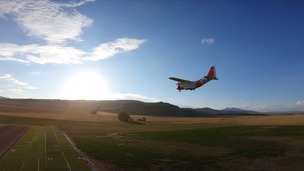 Chasing an airplane model with a freestyle quad - YouTube