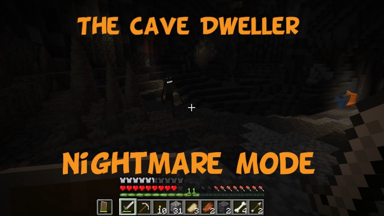 The cave dweller wants me dead - Minecraft Cave Dweller mod - YouTube