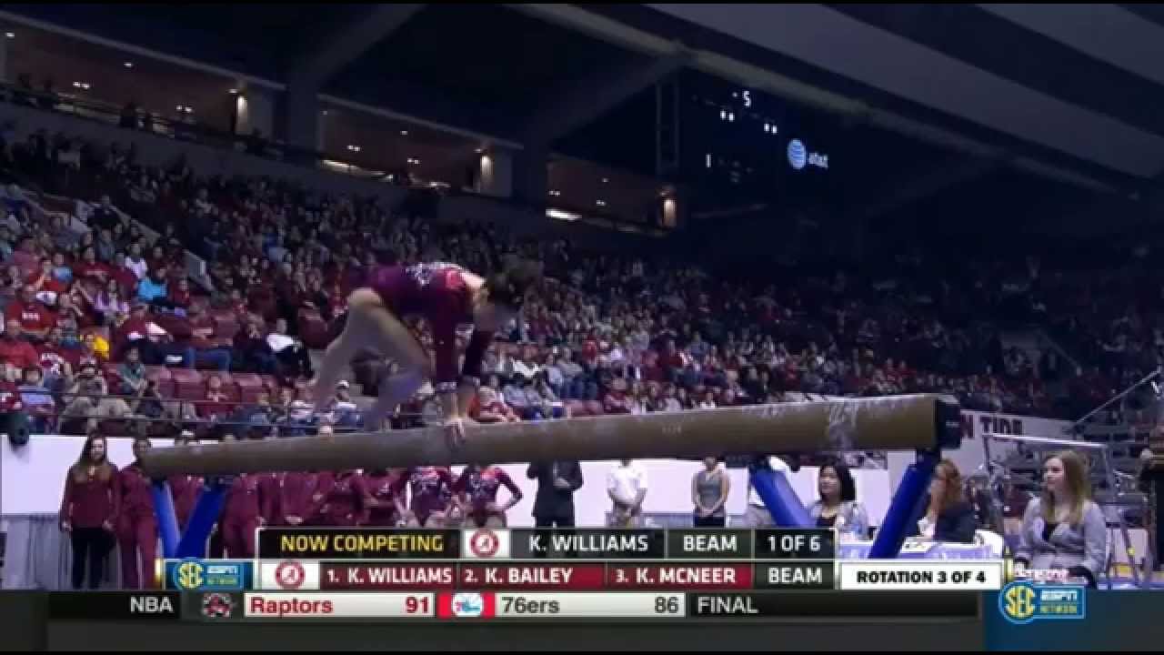 Kayla Williams (Alabama) 2015 Beam vs Florida 9.85 - YouTube
