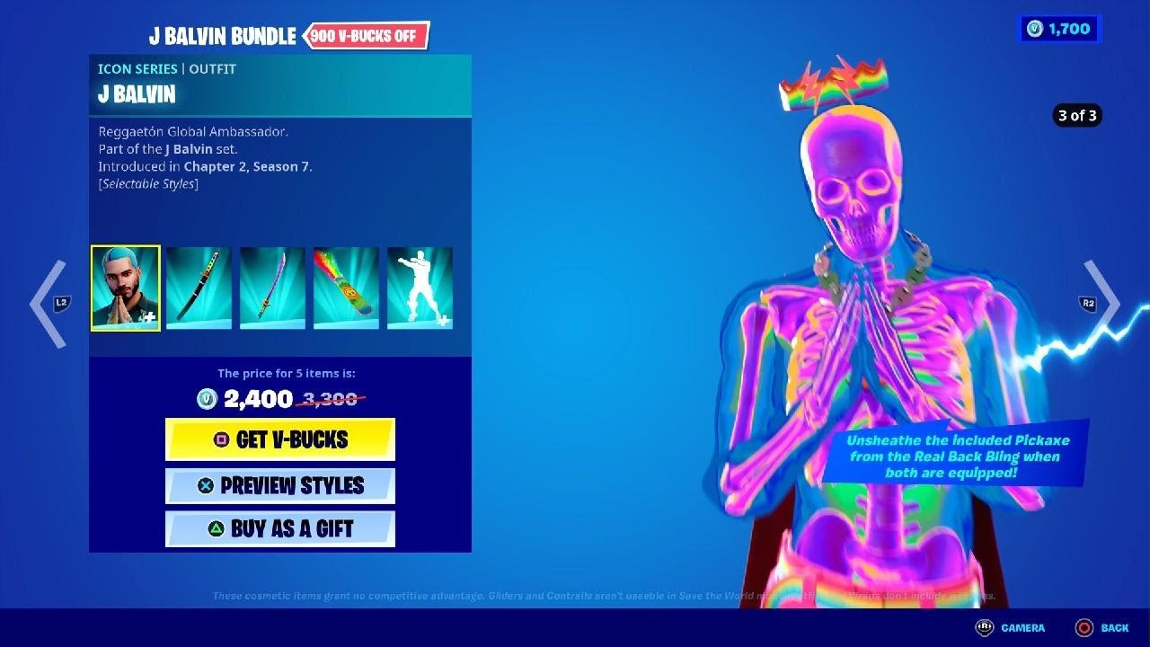 J Balvin Bundle Fortnite - YouTube