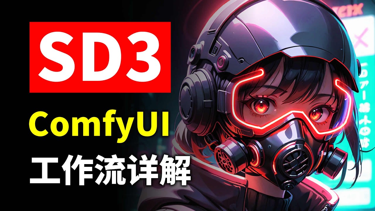 SD3 Medium ComfyUI基础工作流保姆级详解 Stable Diffusion 3模型为什么需要配合clip_g，clip_L以及t5XXL去使用？SD3怎么用？SD3模型怎么下载 ...