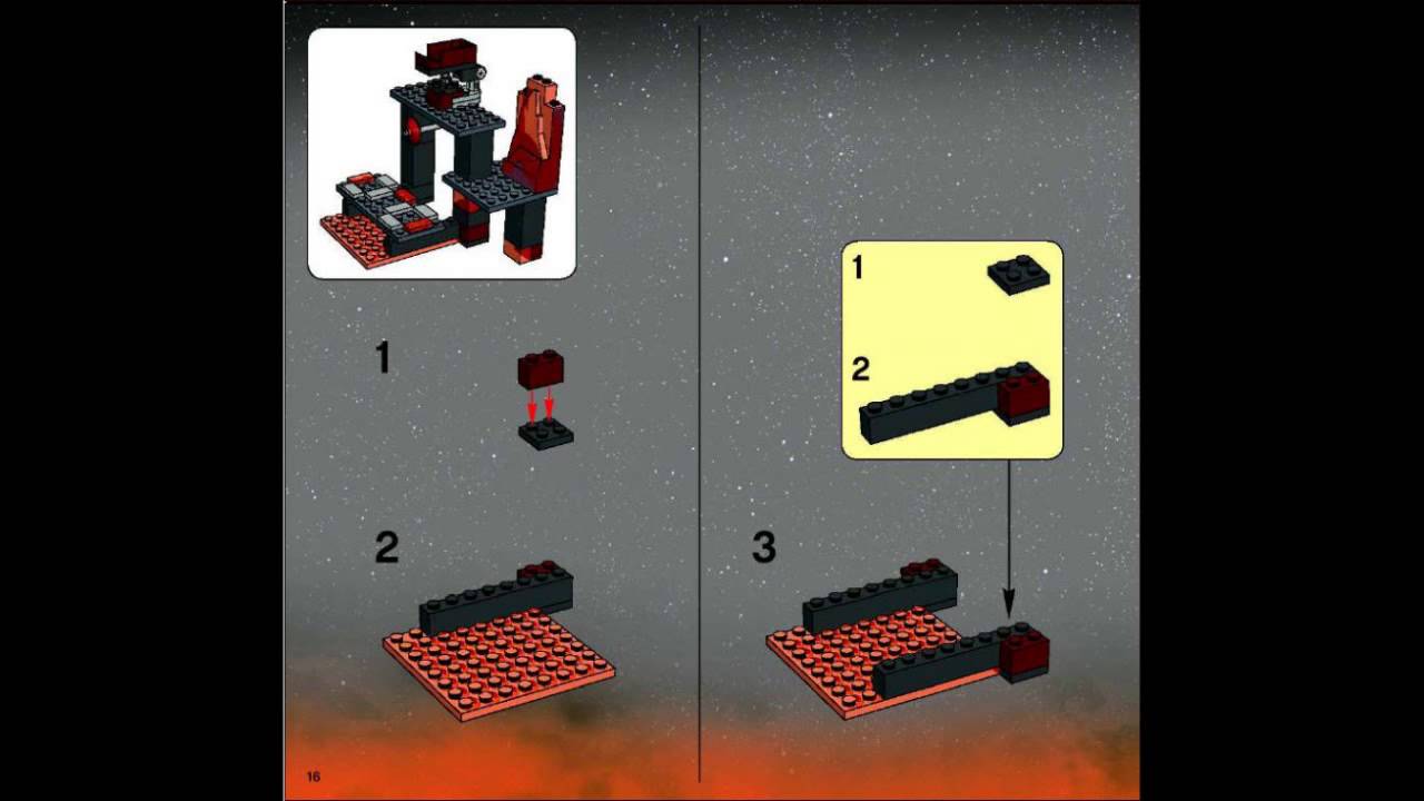 Lego 7257 Star Wars Ultimate Lightsaber Duel Instruction Manual - YouTube