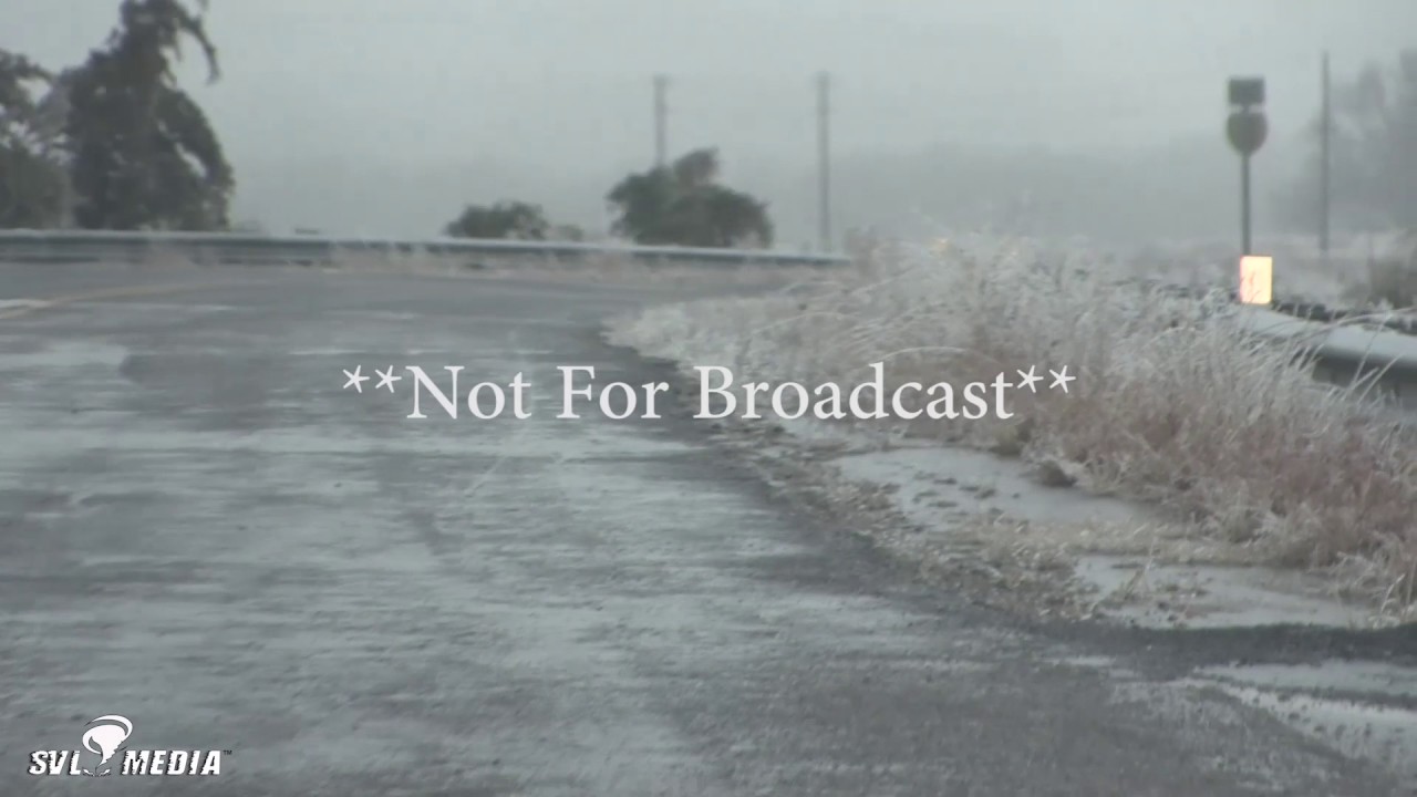 Charles Peek - Springfield Through Mansfield, MO - Ice Storm B-Roll ...