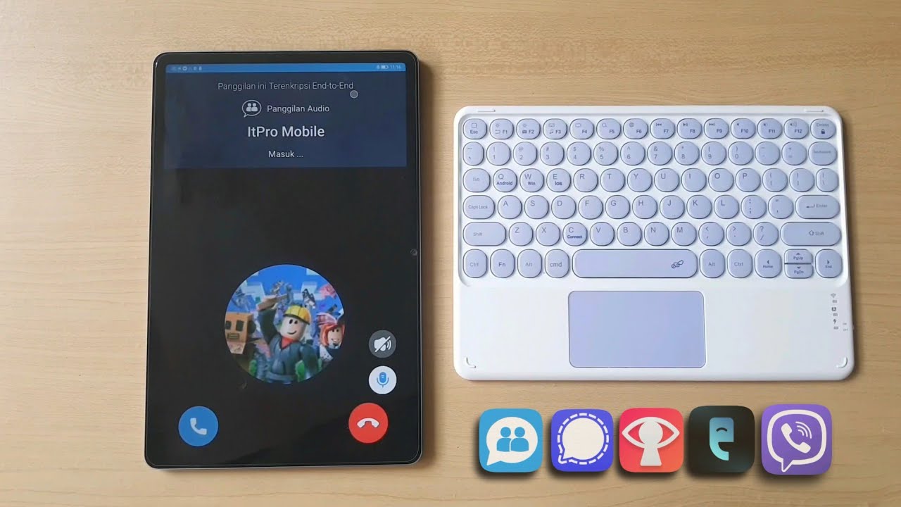 Huawei Matepad SE+External Keyboard incomingcall,Signal,Viber,Skred ...
