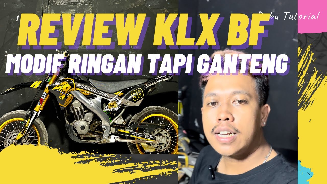 MODIF RINGAN TAPI GANTENG!! KLX BF SE 2018 - YouTube