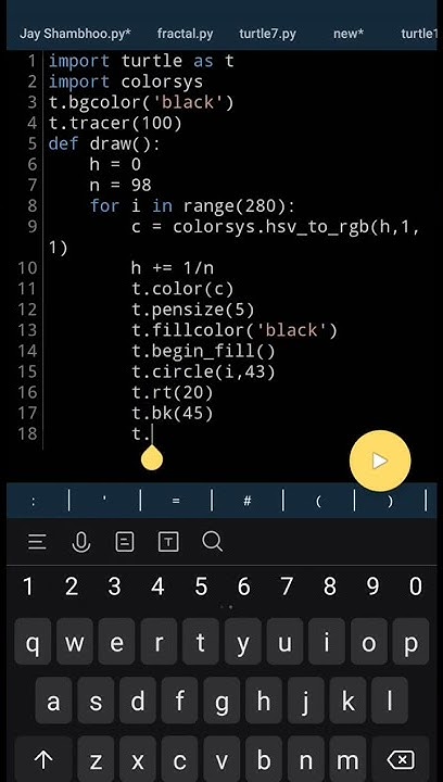 Python Turtle Graphic Design😜😜🥰🥰 Python Coding Status 😍😜 Shorts Programming Turtle Python