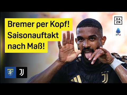 Bremer mit Köpfchen: Frosinone - Juventus Turin | 1. Spieltag | Serie A | DAZN Highlights