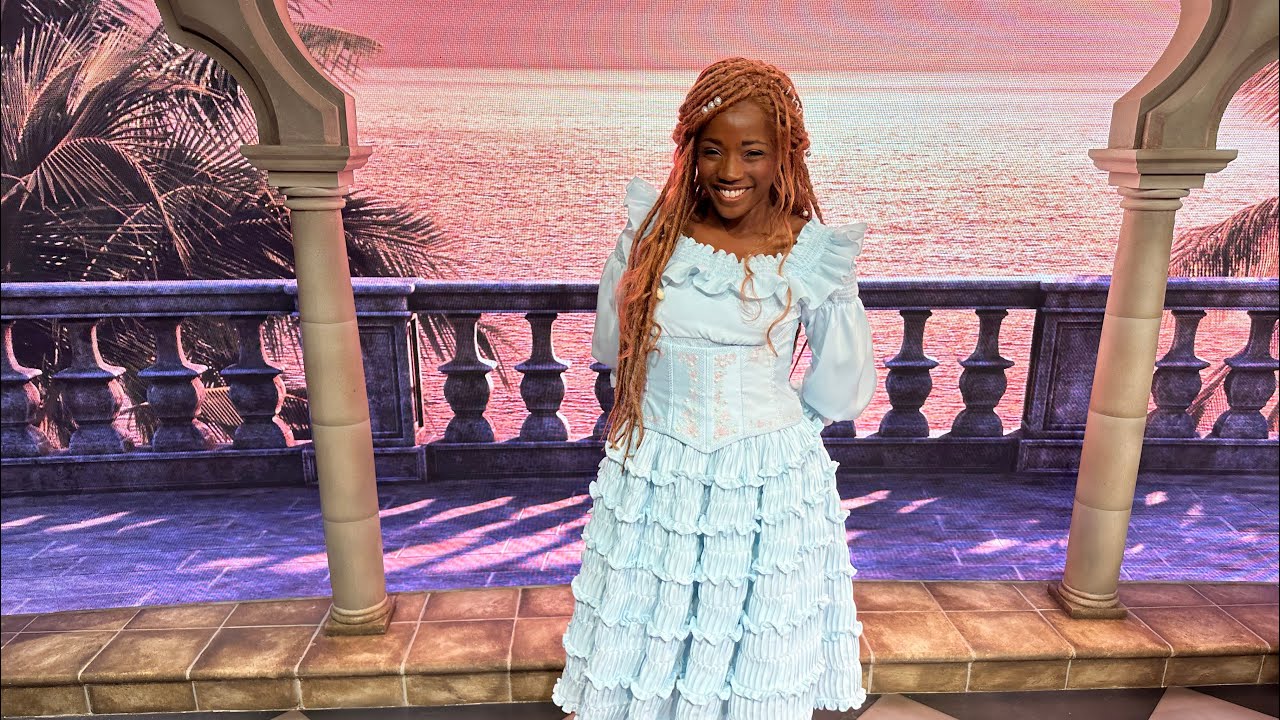 Ariel The Little Mermaid Live Action Meet and Greet First Day | Disney ...