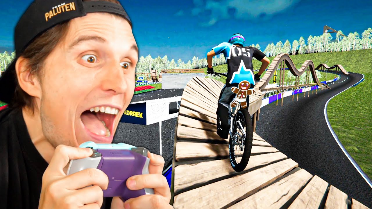 Fahrrad fahren auf einer RENNSTRECKE | Fahrrad Simulator - YouTube