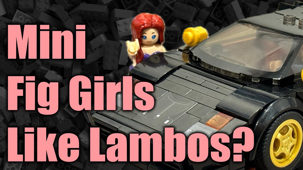 Temu Lego Lamborghini Countach - Even Minifig Girls Dig it! - YouTube