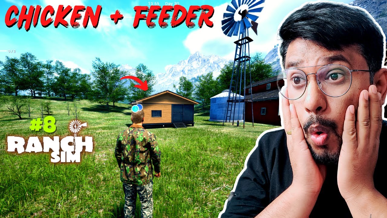 BIG HOUSE FOR MY CHICKEN + AUTOMATIC FEEDER | RANCH SIMULATOR GAMEPLAY ...