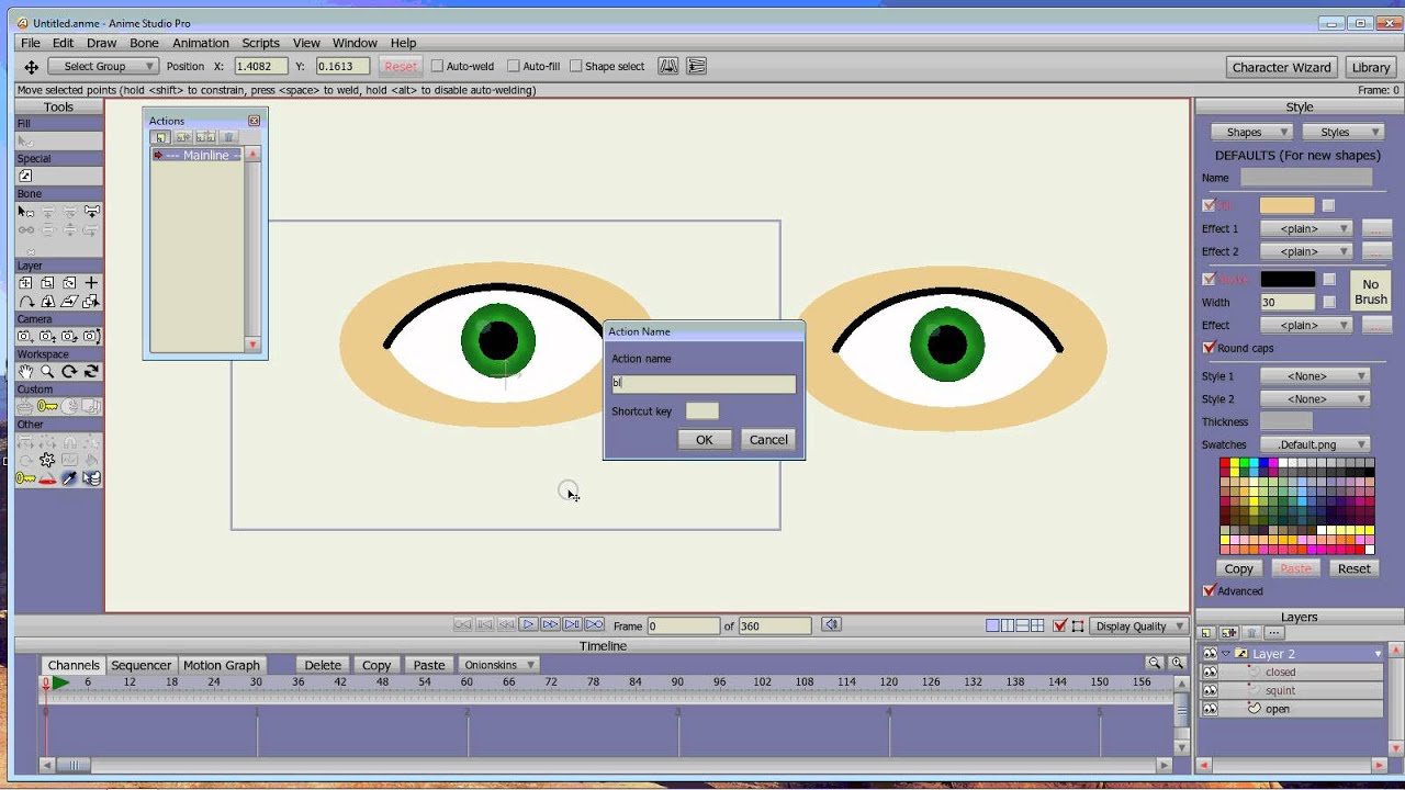 anime studio eye tutorial - YouTube