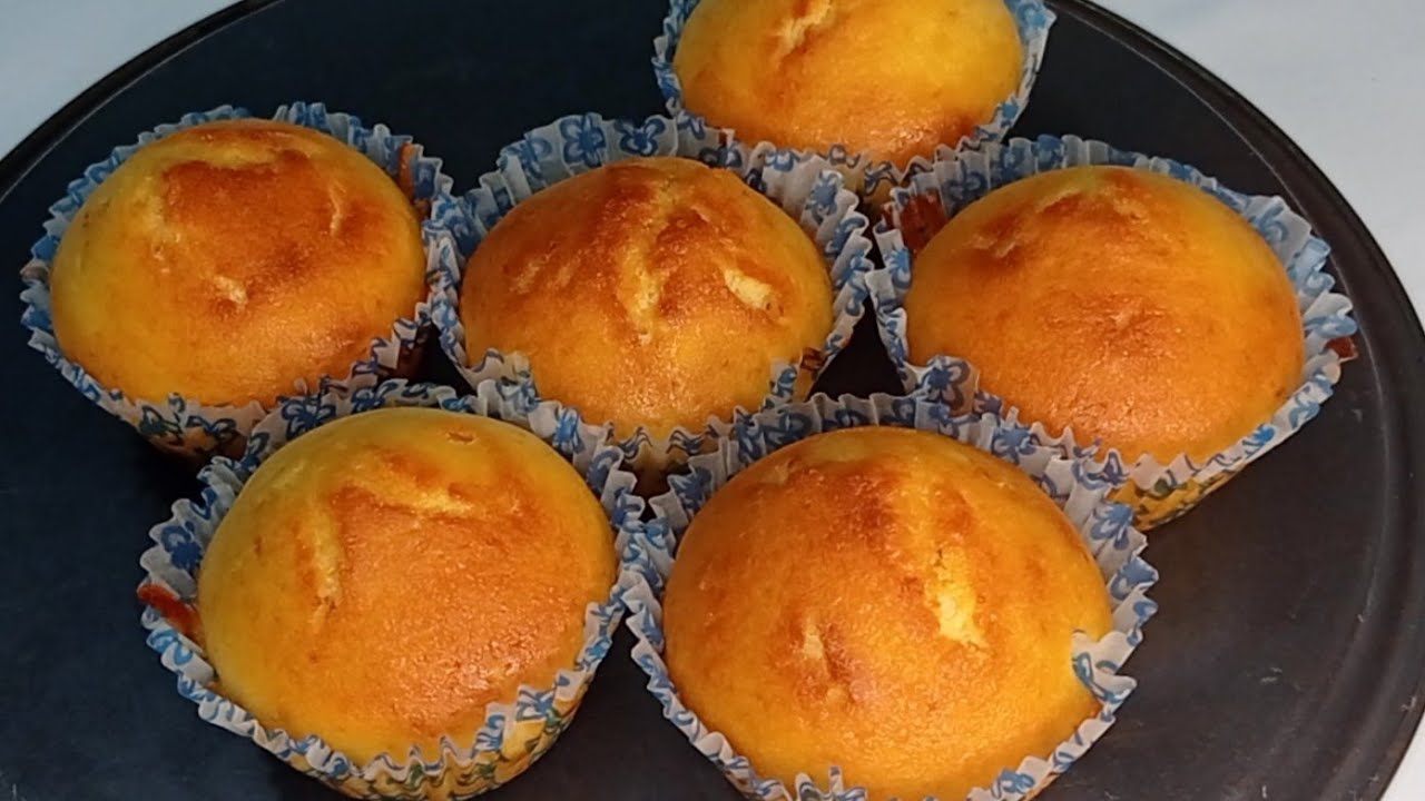 Basic vanilla cup cake.How to make easy cup cake recipe with 1egg ...