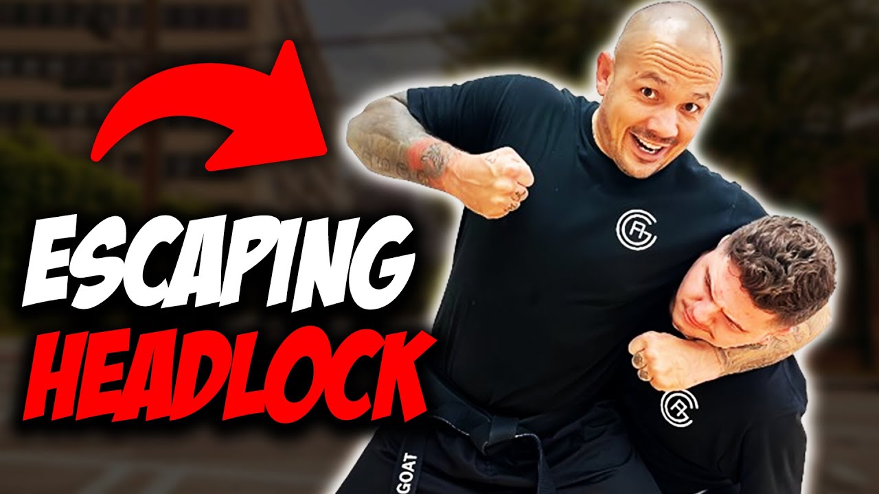 How to escape a headlock in a fight - YouTube