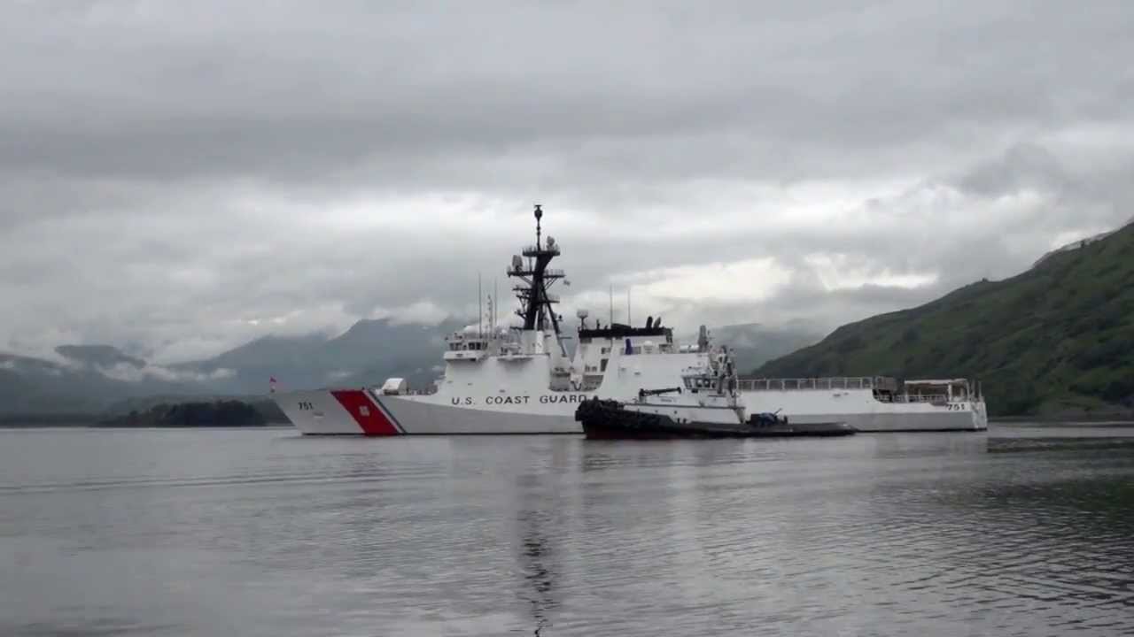 Coast Guard Cutter Waesche first Alaska patrol - YouTube