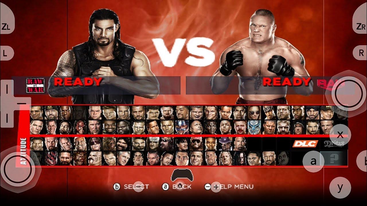 WWE 2K14 Wii Game For Dolphin Emulator On Android Roman Reigns Vs. Brock Lesnar Raw | Gameplay ...