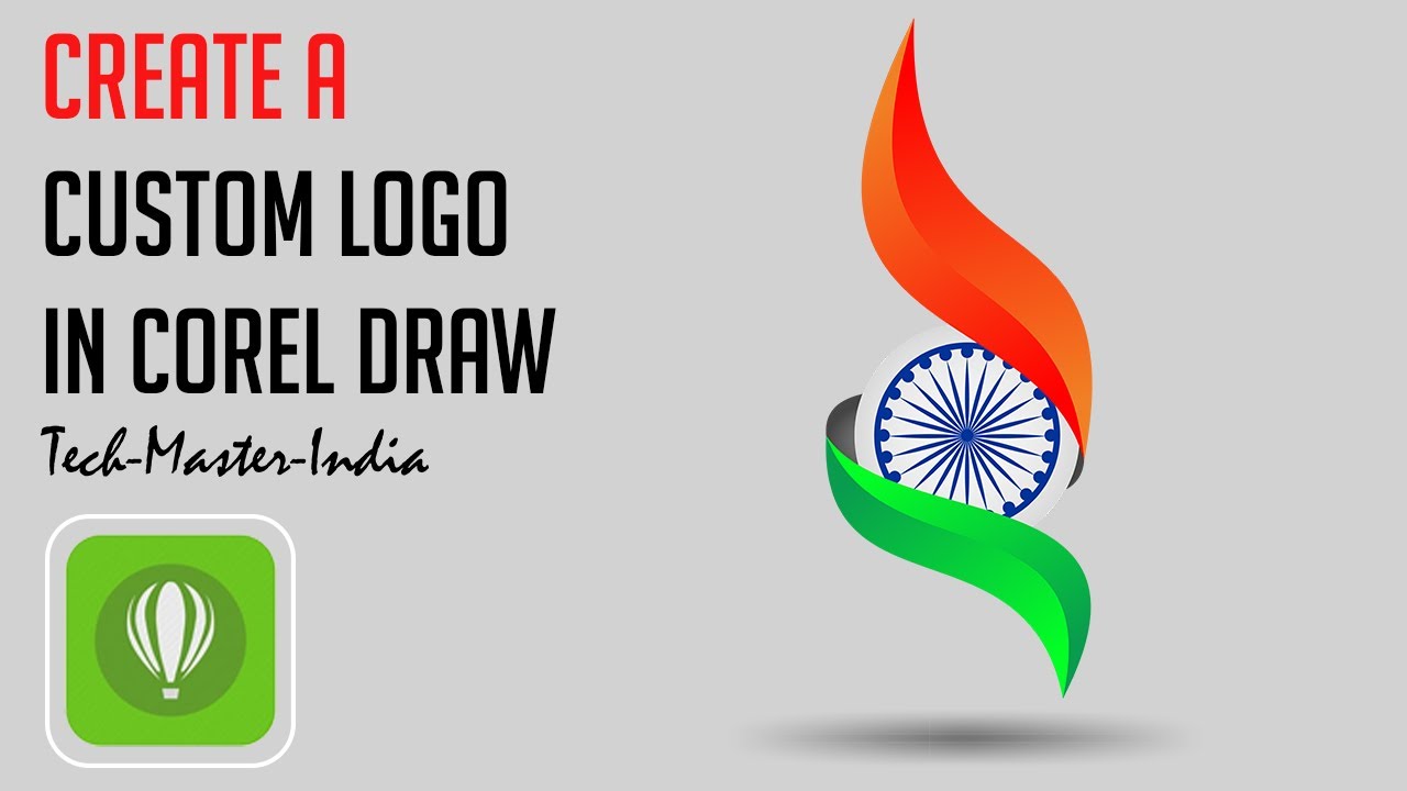 How to make Custom Logo in #coreldraw | Carel draw Tutorial | Graphic ...