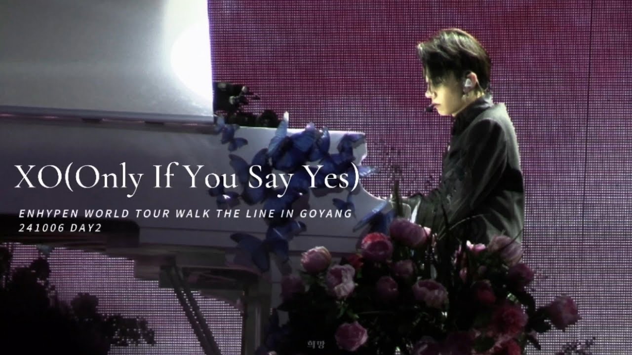 4K 241006 'XO(Only If You Say Yes)' PIANO - HEESEUNG @ENHYPEN WORLD ...