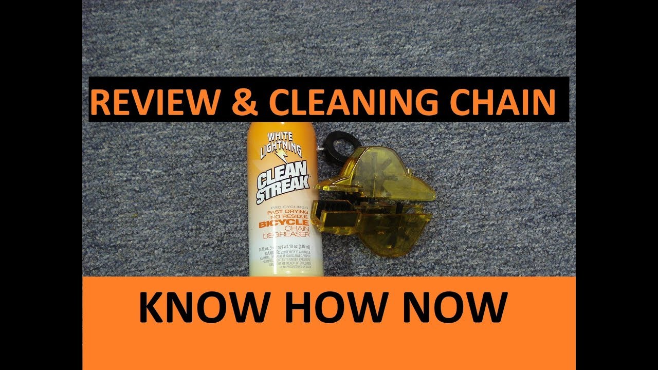 Clean Bike Chain with White Lightning Trigger Cleaner & Review - YouTube