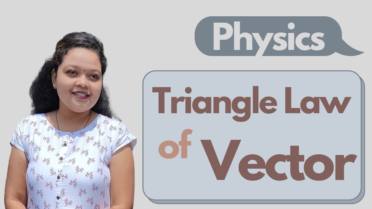 Class 11th physics | Triangle law of vector - YouTube