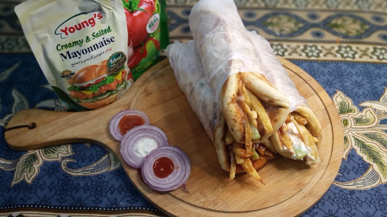 Potato shawarma |Shawarma |homemade shawarma @lovingfood3237 - YouTube