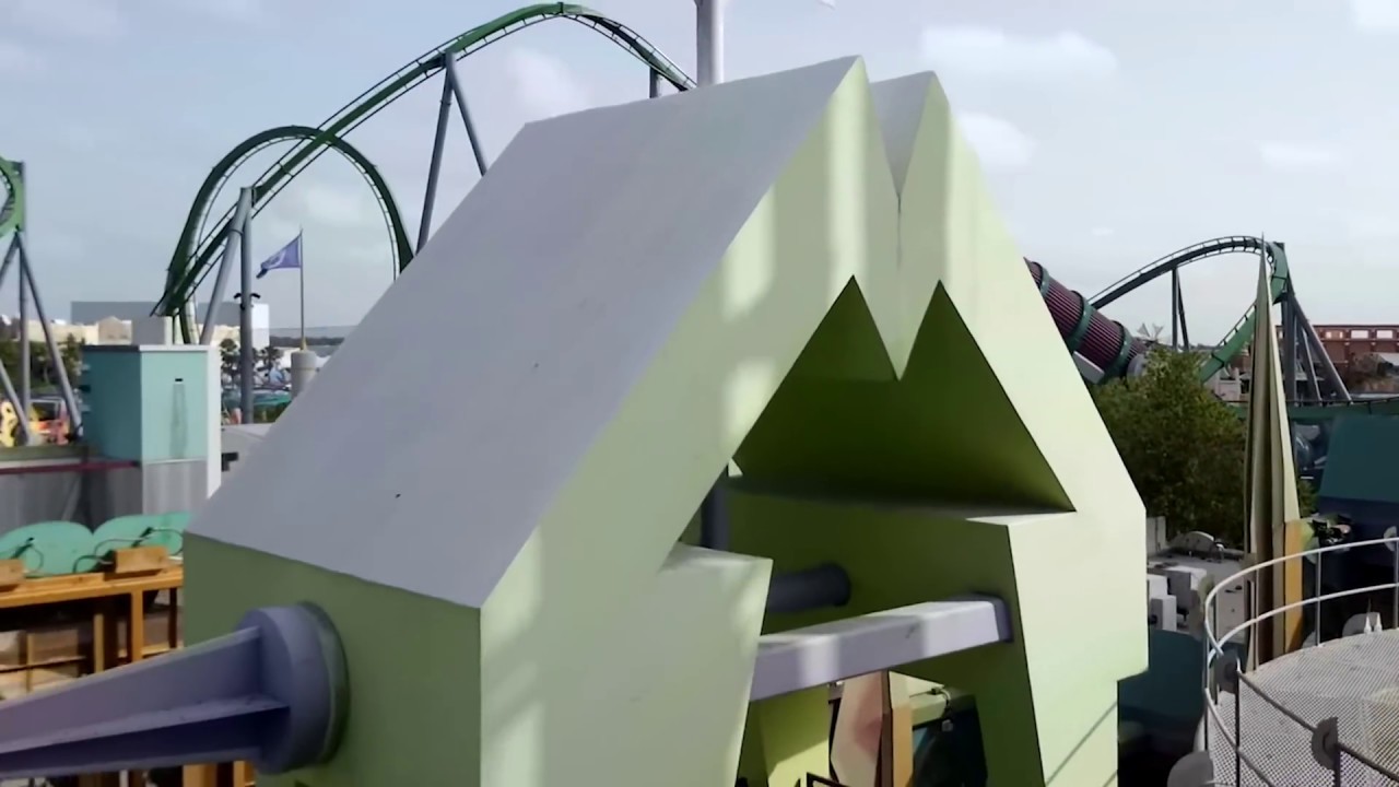 Dr. Doom's Fear Fall ride Point Of View at Universal's Islands of ...