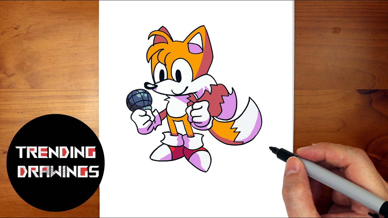 How To Draw FNF Spirits of Hell - Tails - YouTube