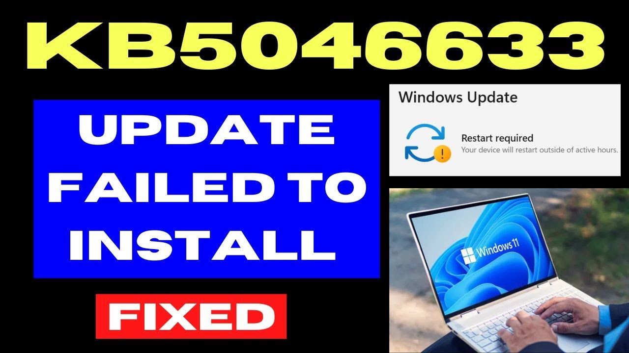 KB5046633 update not installing on Windows 11 Fixed - YouTube
