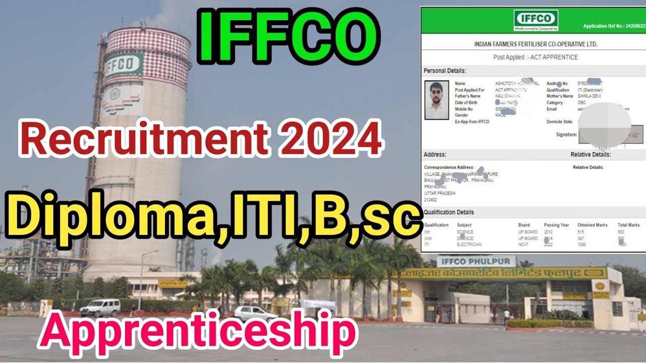 New Vacancy in Iffco । Recruitment Paradeep Apprenticeship इफको भर्ती ...