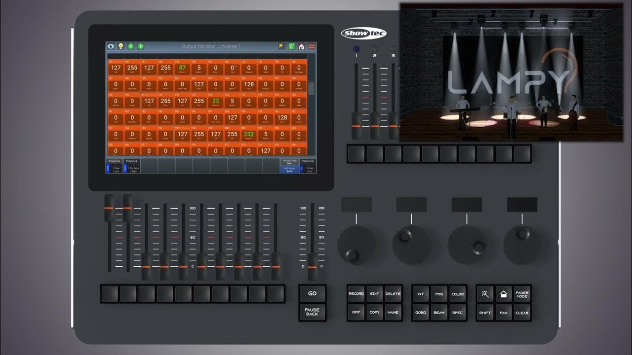 Showtec - LAMPY Tutorials: DMX Output View - YouTube