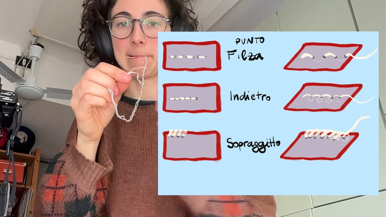 Ep. 2. LE BASI: Tre punti semplici. Corso di Rammendo visibile - YouTube
