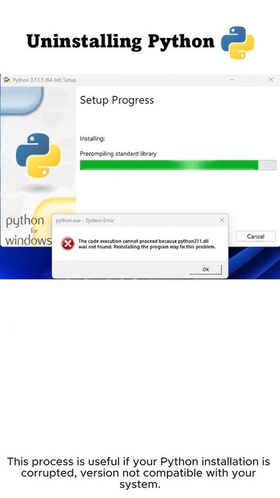 Python installation error: Uninstalling Python after an incomplete or corrupted installation ...